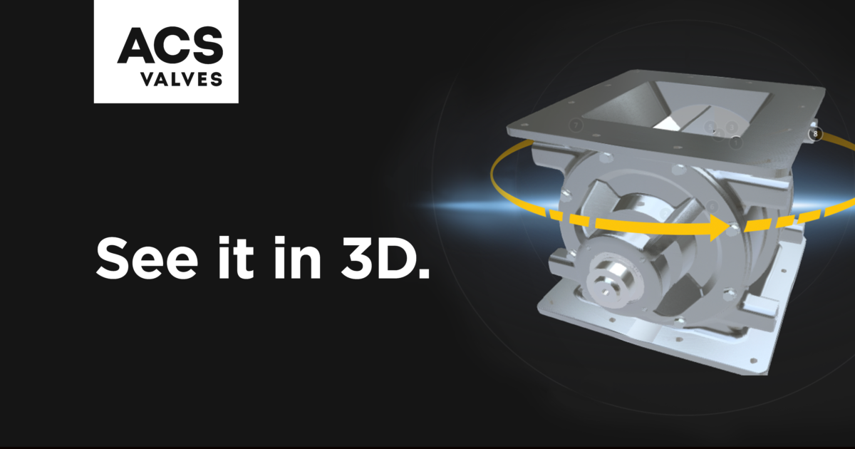 3D Models of Rotary Airlock Valves | ACS Valves