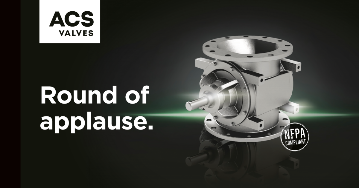 Rotary Valves For Dry Bulk Material Processing | ACS Valves
